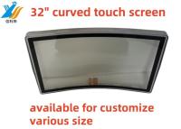 China Custom 10-Point Curved Capacitive Touch Screen Panel 32 Inch Waterproof Oilproof Anti-UV AR AF AG Pen Touch LCD Monitor for sale