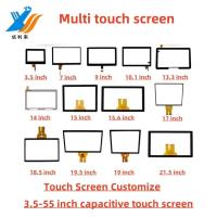 China 14 Inch Industrial PCAP Touch Screen USB Interface 10 Point Multi Touch Waterproof for sale