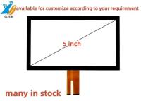 China 5 Inch PCAP GFF Multi Touch Screen Panel with 10 Point Touch and 6H Hardness for Industrial Use for sale