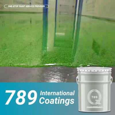 China Colored Epoxy And Polyurethane Flooring Coating Withstand Heavy Traffic for sale