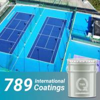 China Fireproof Basketball Tennis Court Floor Paint , Seamless Acrylic Floor Coating for sale