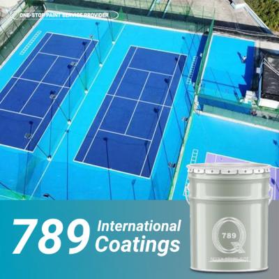 China Fireproof Basketball Tennis Court Floor Paint , Seamless Acrylic Floor Coating for sale
