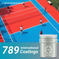 China Acrylic Outdoor Sports Floor Coating Silicon PU Dustproof For Tennis Court for sale
