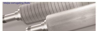 China Hard Chrome Coating Corrugating Rolls for sale