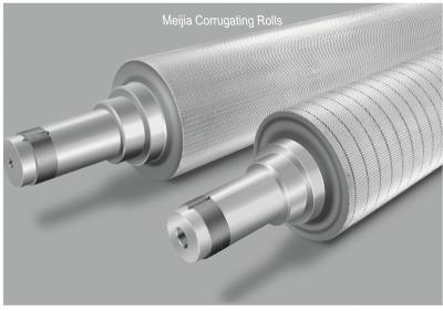 China C Flute Smooth Finish Tungsten Carbide Corrugating Rolls for sale