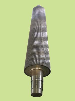 China 50CrMo Polished Oil Heating B Flute Corrugated Roll for sale