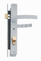 China Classic Long Mortise Door Lock Panel Handle with Electroplate Finish for Wooden and Glass Interior Doors for sale