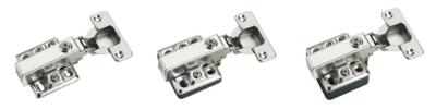 China Concealed Cabinet Door Hinge Cup 11.5mm Depth Self-Closing 95° Opening Angle Cold-Rolled Steel Nickel Finish for sale