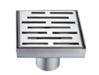 China 304 Stainless Steel Square Floor Drain 133x133mm with Removable Catcher and Backflow Prevention for sale