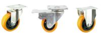 China 3 Inch Transparent Caster Wheel Top Plate Swivel Brake 93.5x65mm Plate for Furniture for sale