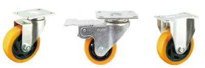 China 3 Inch Transparent Caster Wheel Top Plate Swivel Brake 93.5x65mm Plate for Furniture for sale