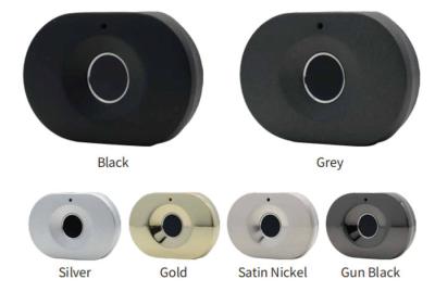 China Biometric Fingerprint Cabinet Lock 86×60×22mm Zinc Alloy with 20 Fingerprint Capacity and 4.5V Power Supply for sale