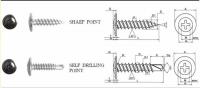 China GRH OEM Bulgy Screw Fasteners 4.2 Gauge with Zinc Phosphated Finish in 13-32mm Lengths for sale