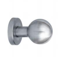 China L Shape Interior Stainless Steel Tubular Lever Door Handle on Round Rose with Cylinder Escutcheon 16mm for sale