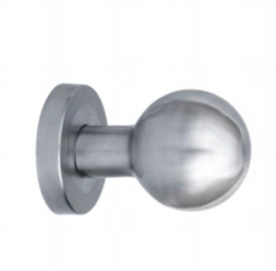 China L Shape Interior Stainless Steel Tubular Lever Door Handle on Round Rose with Cylinder Escutcheon 16mm for sale