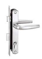 China Aluminum Alloy Casement Lever Door Handles with Tilt Turn Wooden Mortise Lock - 500 SETS MOQ, Powder Coated Gray Finish for sale
