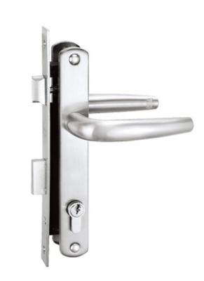 China Aluminum Alloy Casement Lever Door Handles with Tilt Turn Wooden Mortise Lock - 500 SETS MOQ, Powder Coated Gray Finish for sale