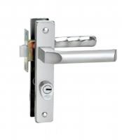 China Zinc Aluminum Alloy Flat Open Door Handle Lock for PVC Doors - 500Nm Tension, 100,000 Cycles for sale