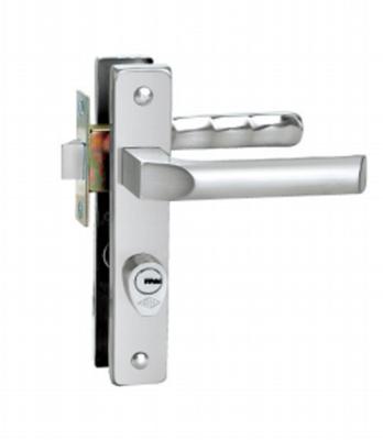 China Zinc Aluminum Alloy Flat Open Door Handle Lock for PVC Doors - 500Nm Tension, 100,000 Cycles for sale