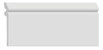 China Decorative Primed MDF Skirting Board 9/16