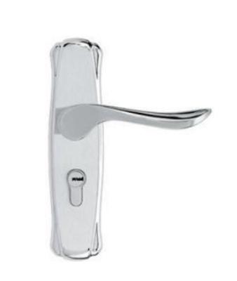 China Stainless Steel 304 Aluminium Alloy Lever Door Handle Lock with Plate for Entry Security for sale
