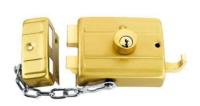 China Home Hotel Double Lock Door Latch Polished 8~12mm Sliding Door Lock Zinc Alloy for sale