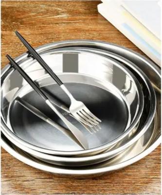 China Stainless Steel Mixing Bowls Set 304 Mirror Polished Round Salad Bowls for Kitchen Baking for sale