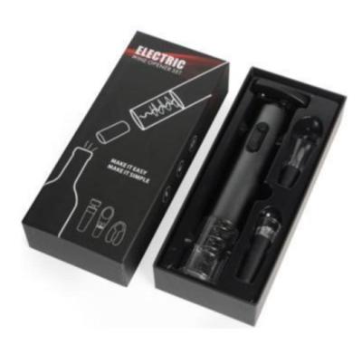 China USB Rechargeable Automatic Electric Wine Opener Set Stainless Steel Corkscrew Kit for sale
