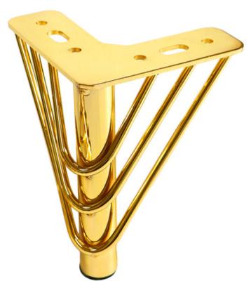 China GRH Heavy Duty Metal Furniture Legs 100mm-400mm Tapered Table Sofa Couch Feet with Screws for sale