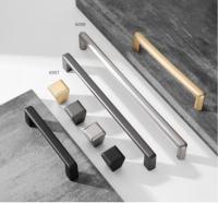 China Luxury Brass Gold Knurled Cabinet Pull Handle 200mm 320mm Kitchen Wardrobe Drawer for sale