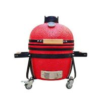 China Outdoor Heavy Duty Charcoal Square BBQ Grill 32cm Smoker with Adjustable Height for sale
