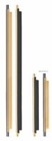 China Modern Black Aluminium Furniture Handle Kitchen Cabinets Door Drawer Pull Handle Wardrobe Long Handle for sale