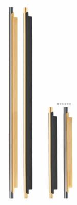 China Modern Black Aluminium Furniture Handle Kitchen Cabinets Door Drawer Pull Handle Wardrobe Long Handle for sale