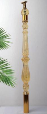 China Luxury Clear Crystal Acrylic Handrail Pillars Acrylic Staircase Railing for sale
