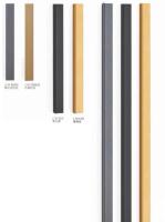 China Aluminum Cabinet Handle Modern Custom Size Matt Black Rose Gold Gold Finish for sale