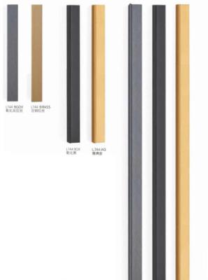 China Aluminum Cabinet Handle Modern Custom Size Matt Black Rose Gold Gold Finish for sale