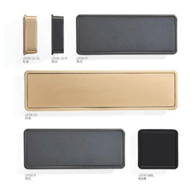 China Wholesale Zinc Alloy Modern Kitchen Cabinet Handle Matt Gold Black 128mm Furniture Pull Handle for sale