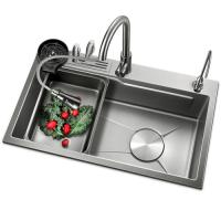 China 304 Stainless Steel Handmade Small Kitchen Sink Single Tank Undercounter Basin 18 Gauge for sale