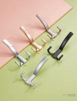 China Near Moon Heavy Duty Zinc Alloy Coat Hook Wall Mounted Single Prong Rustproof for Towel Hat Key Bag 5 Colors for sale