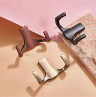 China Near Moon Heavy Duty Zinc Alloy Coat Hook Wall Mounted Single Prong Rustproof for Towel Hat Key Bag 5 Colors for sale
