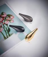 China Aluminum Bathroom Clothes Hook Towel Hanger Wall Mounted 2 Pack Matte Black Satin Gold for sale