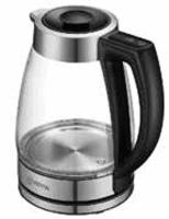 China Multi Functional OEM Borosilicate Glass Body Fast Heating Glass Kettle for sale