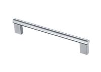 China Stainless Steel Cabinet Handles DJ-518 | 128×320mm Hole Spacing | 10-16mm Diameter Options | Satin/Polish Finish for sale