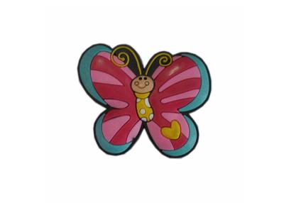 China Butterfly Children's Door Knobs 64mm 96mm 128mm - Smooth Rubber Plastic Safety Hardware with Zinc Alloy Legs for sale