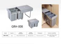 China Non-Toxic Kitchen Pull-Out Trash Can 8L Capacity 480x342x351mm CE Certified ABS PP Cabinet Waste Bin for sale