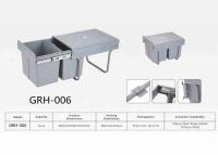 China GRH-006 Built-In Kitchen Trash Can 15L Dual Capacity Pull-Out Concealed Design 480x342x351mm for sale