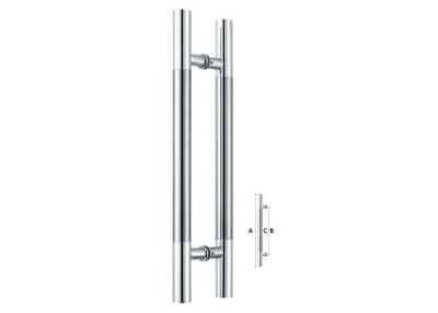 China H Stainless Steel Sliding Glass Door Handles - SS201/SS304 Materials, 19-38mm Diameter, 100-2000mm Length for sale