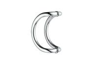 China SS201 SS304 Large Glass Door Handles 100-2000mm Length - Custom Hotel External Door Handles with Satin/Polish Finish for sale