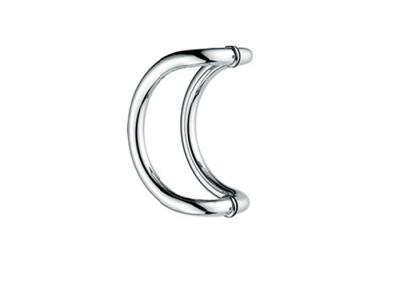 China SS201 SS304 Large Glass Door Handles 100-2000mm Length - Custom Hotel External Door Handles with Satin/Polish Finish for sale