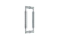 China CE Certified Stainless Steel Bathroom Glass Door Handles 100-2000mm Length with Custom Satin/Polish Finish for sale